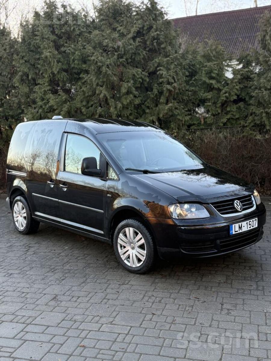 Black Volkswagen Caddy 2007 in Tukums, with an engine capacity of 1.90 L and mileage of 397 thousand km for 3650 €, photo 3 on AUTOMOTO.COM.LV