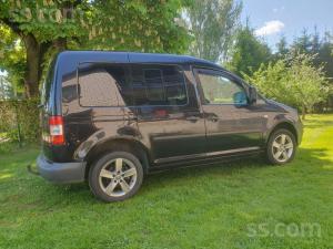 Black Volkswagen Caddy 2007 in Bauska, with an engine capacity of 1.90 L and mileage of 263 thousand km for 3400 €, photo  on AUTOMOTO.COM.LV