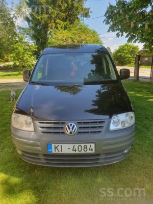Black Volkswagen Caddy 2007 in Bauska, with an engine capacity of 1.90 L and mileage of 263 thousand km for 3400 €, photo 4 on AUTOMOTO.COM.LV