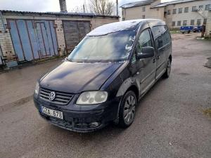 Black Volkswagen Caddy 2008 in Panevezys, with an engine capacity of 1.90 L and mileage of 570 thousand km for 1100 €, photo  on AUTOMOTO.COM.LV