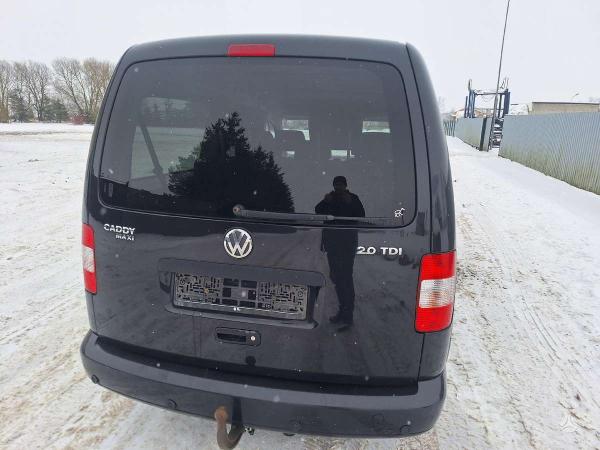 Black Volkswagen Caddy 2008 in Marijampole, with an engine capacity of 2.00 L and mileage of 274 thousand km for 5550 €, photo 6 on AUTOMOTO.COM.LV