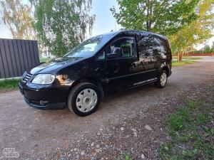 Melns Volkswagen Caddy 2008 Viļņa, ar dzinēja tilpumu 2.00 L un nobraukumu 272 tūkst. km par 5450 €, foto  vietnē AUTOMOTO.COM.LV
