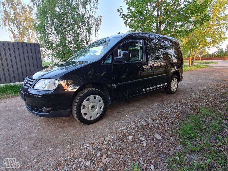Black Volkswagen Caddy 2008 in Vilnius, with an engine capacity of 2.00 L and mileage of 272 thousand km for 5450 €, photo 1 on AUTOMOTO.COM.LV