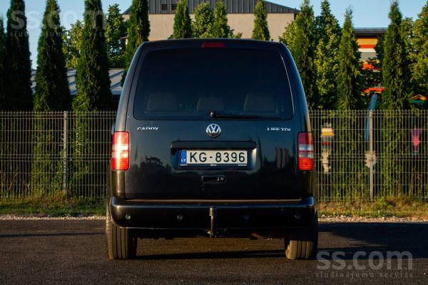 Black Volkswagen Caddy 2008 in Jelgava, with an engine capacity of 1.90 L and mileage of 335 thousand km for 3900 €, photo 5 on AUTOMOTO.COM.LV