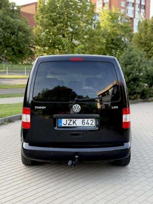 Black Volkswagen Caddy 2008 in Vilnius, with an engine capacity of 1.90 L and mileage of 295 thousand km for 3500 €, photo 7 on AUTOMOTO.COM.LV