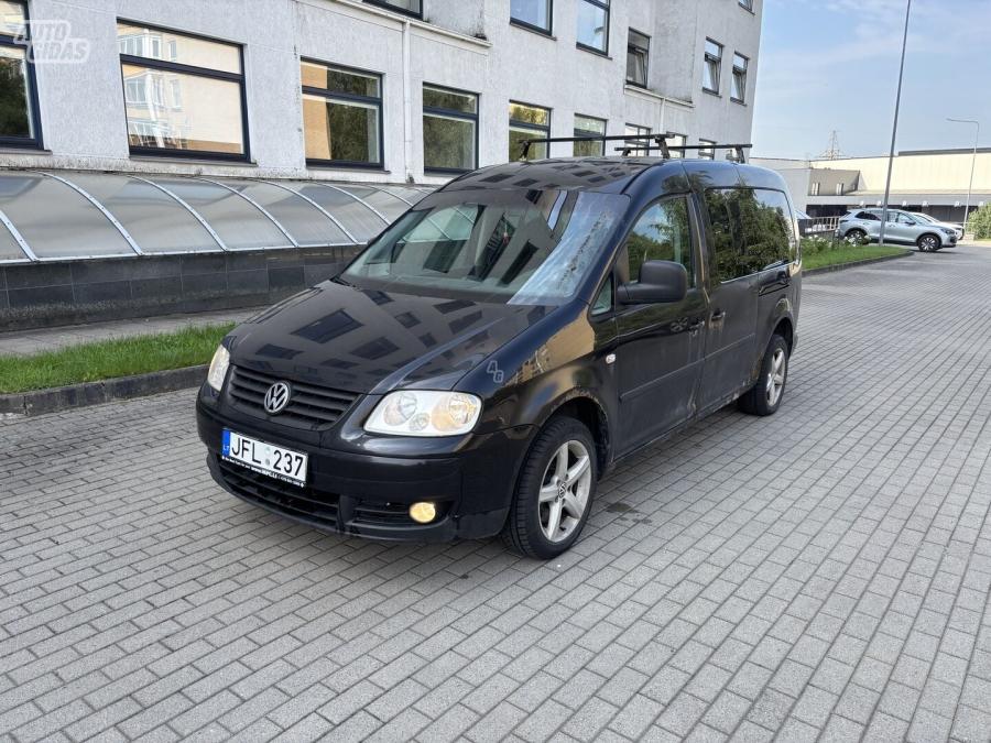 Black Volkswagen Caddy 2009 in Vilnius, with an engine capacity of 2.00 L and mileage of 300 thousand km for 1800 €, photo 1 on AUTOMOTO.COM.LV