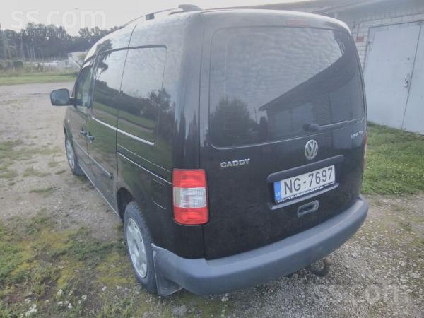 Black Volkswagen Caddy 2009 in Ogre, with an engine capacity of 1.90 L and mileage of 388 thousand km for 3800 €, photo 1 on AUTOMOTO.COM.LV