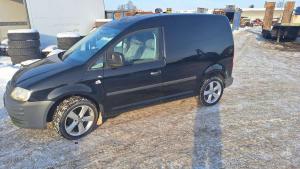 Black Volkswagen Caddy 2010 in Taurage, with an engine capacity of 1.90 L and mileage of 139 thousand km for 8850 €, photo  on AUTOMOTO.COM.LV