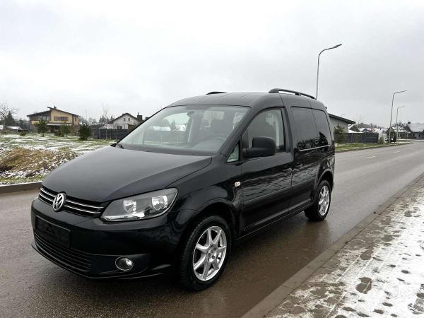 Black Volkswagen Caddy 2011 in Ukmerge, with an engine capacity of 1.60 L and mileage of 173 thousand km for 5450 €, photo 2 on AUTOMOTO.COM.LV