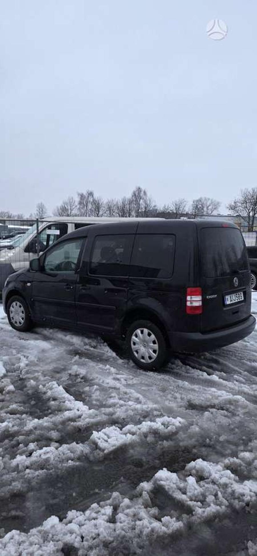 Black Volkswagen Caddy 2011 in Klaipeda, with an engine capacity of 1.60 L and mileage of 244 thousand km for 6250 €, photo 2 on AUTOMOTO.COM.LV
