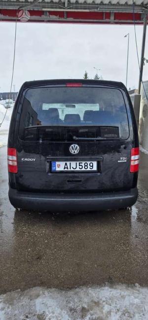 Black Volkswagen Caddy 2011 in Klaipeda, with an engine capacity of 1.60 L and mileage of 244 thousand km for 6250 €, photo 6 on AUTOMOTO.COM.LV