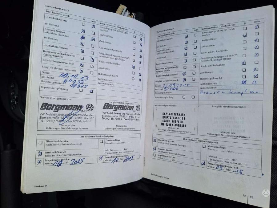 Черный Фольксваген Кадди 2011 в Юрбаркас, объемом двигателя 1.60 л и пробегом 182 тыс. км за 6350 €, фото 25 на AUTOMOTO.COM.LV