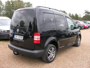 Black Volkswagen Caddy 2012 in Riga, with an engine capacity of 1.60 L and mileage of 267 thousand km for 7500 €, photo 3 on AUTOMOTO.COM.LV