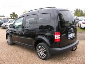 Black Volkswagen Caddy 2012 in Riga, with an engine capacity of 1.60 L and mileage of 267 thousand km for 7500 €, photo 4 on AUTOMOTO.COM.LV