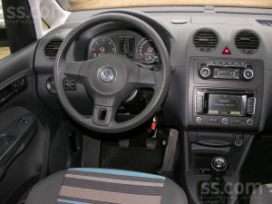 Black Volkswagen Caddy 2012 in Riga, with an engine capacity of 1.60 L and mileage of 267 thousand km for 7500 €, photo 12 on AUTOMOTO.COM.LV