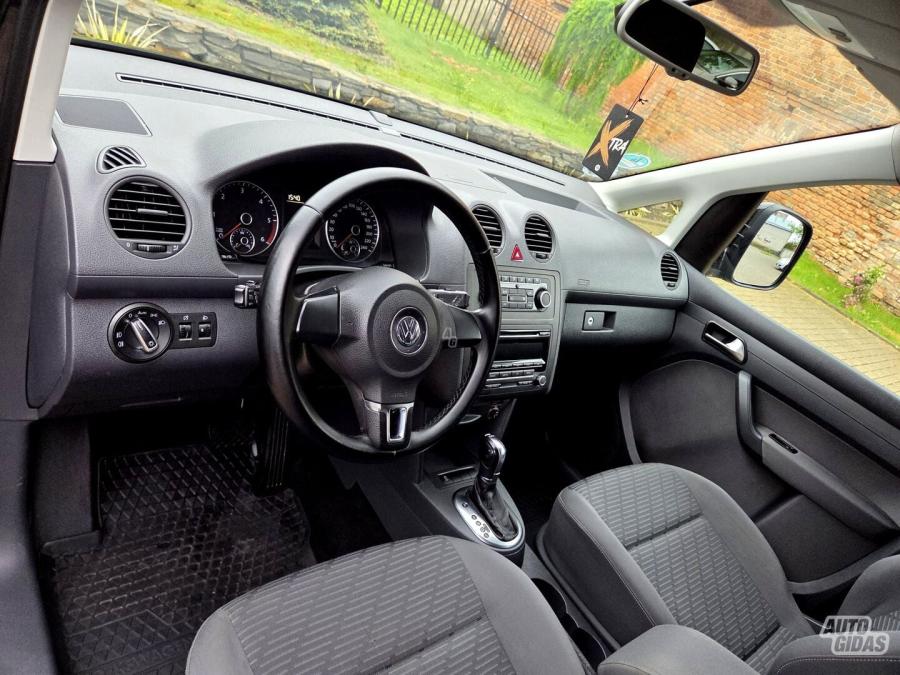 Black Volkswagen Caddy 2012 in Vilnius, with an engine capacity of 1.60 L and mileage of 248 thousand km for 6650 €, photo 28 on AUTOMOTO.COM.LV