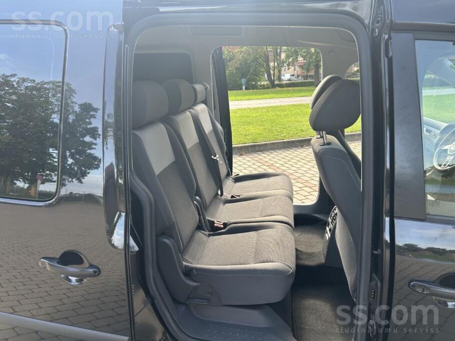 Black Volkswagen Caddy 2012 in Aluksne, with an engine capacity of 1.20 L and mileage of 0 thousand km for 6350 €, photo 23 on AUTOMOTO.COM.LV