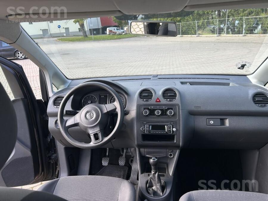 Black Volkswagen Caddy 2012 in Aluksne, with an engine capacity of 1.20 L and mileage of 0 thousand km for 6350 €, photo 26 on AUTOMOTO.COM.LV