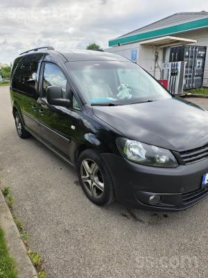 Melns Volkswagen Caddy 2013 Rīga, ar dzinēja tilpumu 2.00 L un nobraukumu 223 tūkst. km par 9500 €, foto  vietnē AUTOMOTO.COM.LV