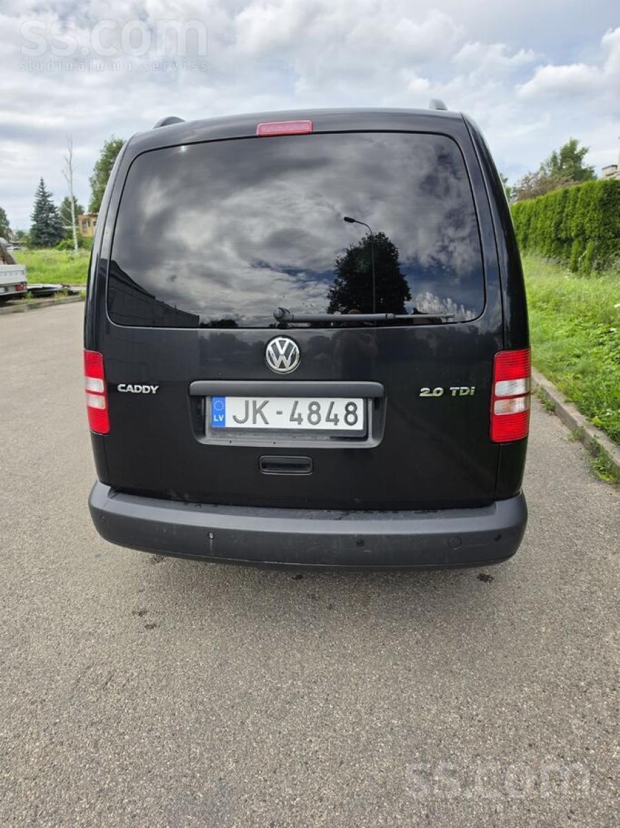 Melns Volkswagen Caddy 2013 Rīga, ar dzinēja tilpumu 2.00 L un nobraukumu 223 tūkst. km par 9500 €, foto 3 vietnē AUTOMOTO.COM.LV
