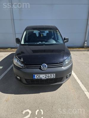 Black Volkswagen Caddy 2014 in Riga, with an engine capacity of 1.60 L and mileage of 265 thousand km for 3500 €, photo  on AUTOMOTO.COM.LV
