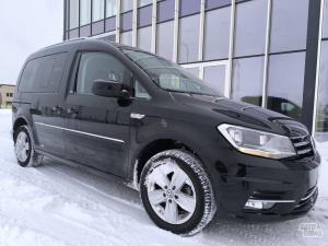 Black Volkswagen Caddy 2015 in Vilnius, with an engine capacity of 2.00 L and mileage of 149 thousand km for 10600 €, photo 2 on AUTOMOTO.COM.LV