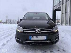 Black Volkswagen Caddy 2015 in Vilnius, with an engine capacity of 2.00 L and mileage of 149 thousand km for 10600 €, photo 5 on AUTOMOTO.COM.LV