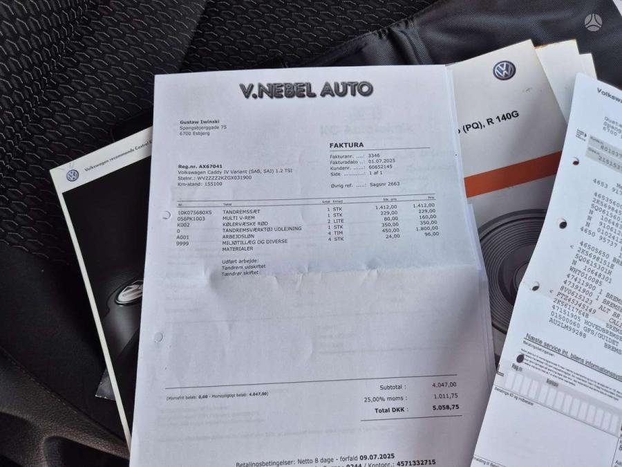 Black Volkswagen Caddy 2015 in Utena, with an engine capacity of 1.20 L and mileage of 166 thousand km for 6990 €, photo 27 on AUTOMOTO.COM.LV