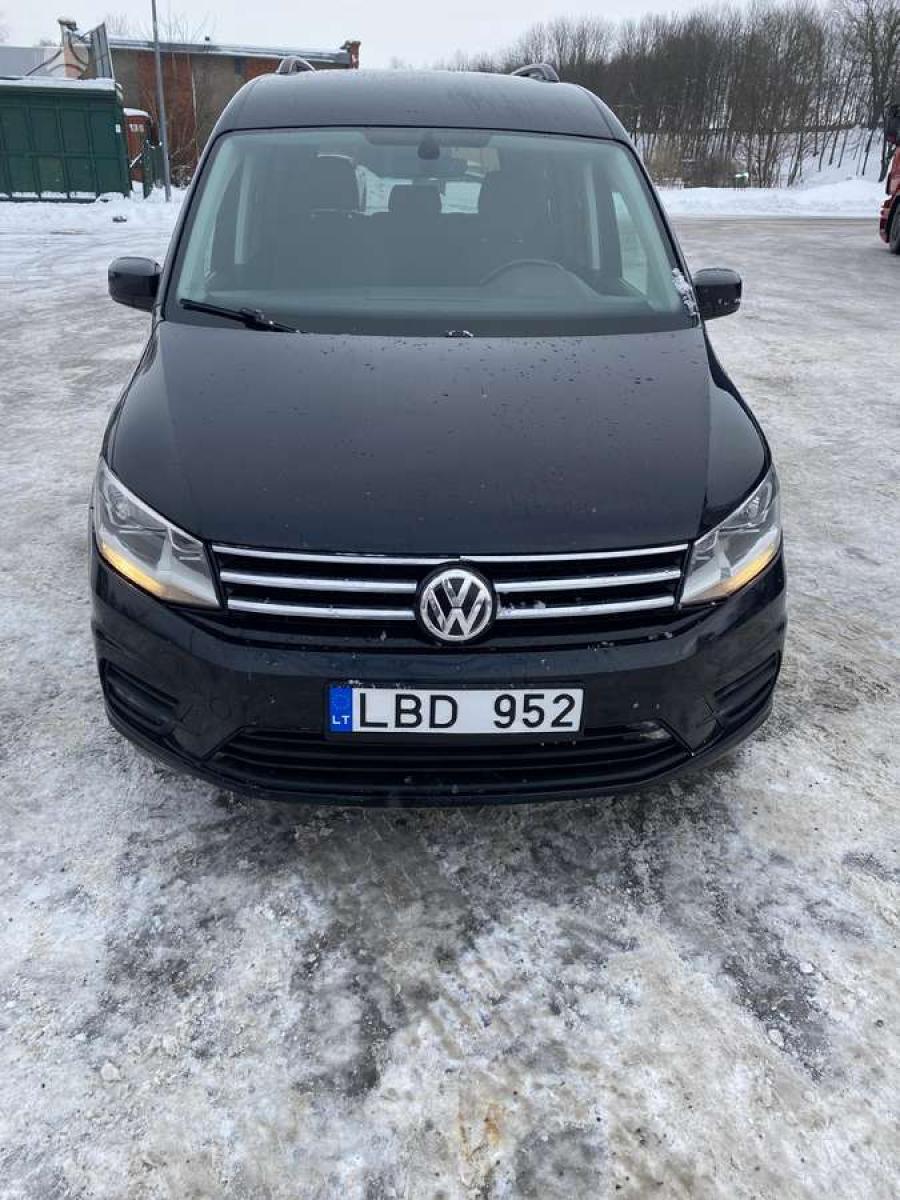 Black Volkswagen Caddy 2016 in Klaipeda, with an engine capacity of 1.97 L and mileage of 248 thousand km for 6500 €, photo 1 on AUTOMOTO.COM.LV