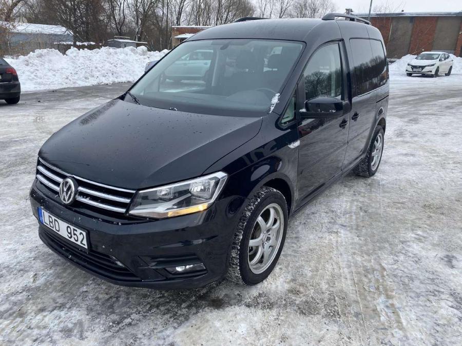 Black Volkswagen Caddy 2016 in Klaipeda, with an engine capacity of 1.97 L and mileage of 248 thousand km for 6500 €, photo 4 on AUTOMOTO.COM.LV