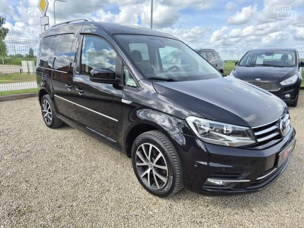 Black Volkswagen Caddy 2016 in Vilnius, with an engine capacity of 2.00 L and mileage of 275 thousand km for 9950 €, photo 1 on AUTOMOTO.COM.LV