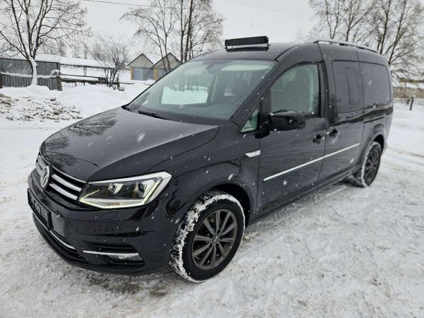 Black Volkswagen Caddy 2017 in Telschi, with an engine capacity of 2.00 L and mileage of 259 thousand km for 10800 €, photo 1 on AUTOMOTO.COM.LV