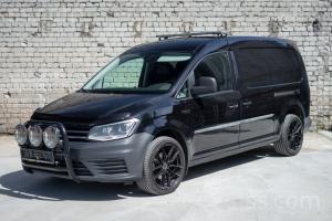 Black Volkswagen Caddy 2017 in Liepaja, with an engine capacity of 2.00 L and mileage of 341 thousand km for 9300 €, photo  on AUTOMOTO.COM.LV