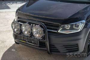 Black Volkswagen Caddy 2017 in Liepaja, with an engine capacity of 2.00 L and mileage of 341 thousand km for 9300 €, photo 10 on AUTOMOTO.COM.LV