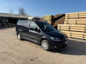 Black Volkswagen Caddy 2018 in Riga, with an engine capacity of 2.00 L and mileage of 163 thousand km for 10800 €, photo 2 on AUTOMOTO.COM.LV