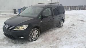 Black Volkswagen Caddy 2019 in Rokiskis, with an engine capacity of 1.40 L and mileage of 185 thousand km for 9350 €, photo 2 on AUTOMOTO.COM.LV