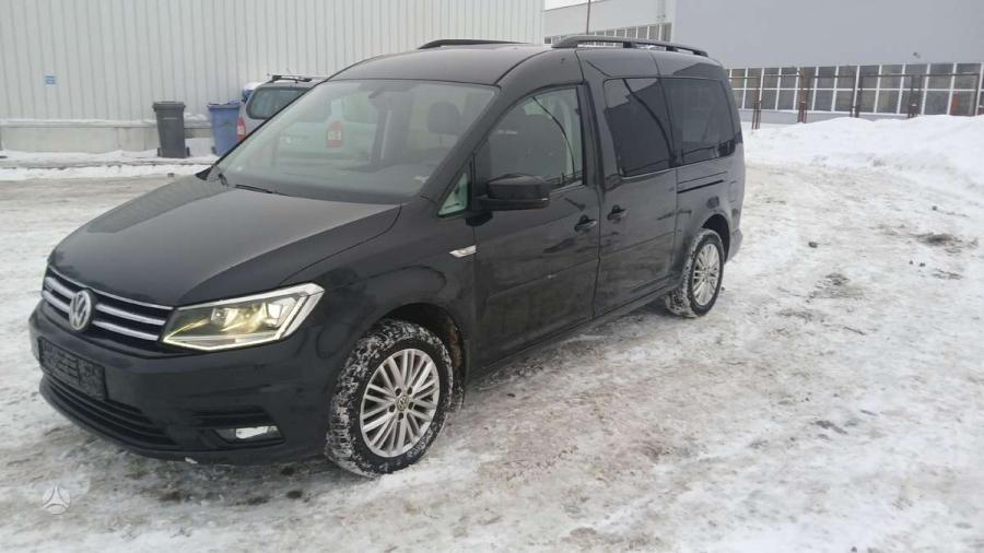 Black Volkswagen Caddy 2019 in Rokiskis, with an engine capacity of 1.40 L and mileage of 185 thousand km for 9350 €, photo 2 on AUTOMOTO.COM.LV