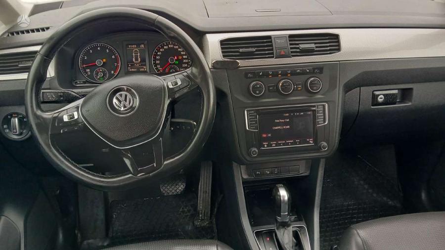 Black Volkswagen Caddy 2019 in Rokiskis, with an engine capacity of 1.40 L and mileage of 185 thousand km for 9350 €, photo 14 on AUTOMOTO.COM.LV