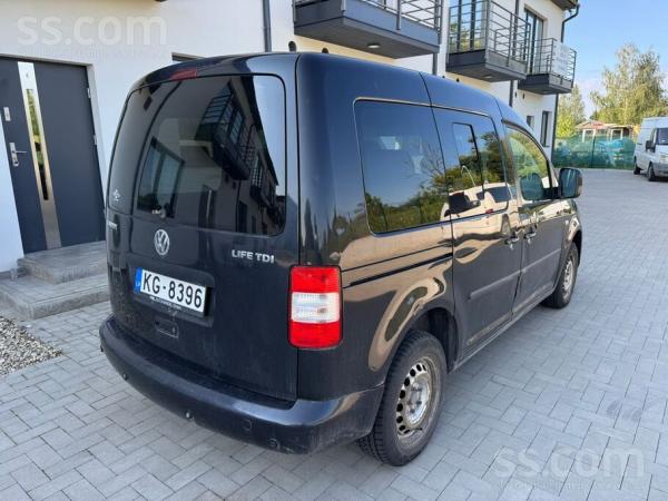 Black Volkswagen Caddy 2008 in Riga, with an engine capacity of 1.90 L and mileage of 330 thousand km for 2250 €, photo 2 on AUTOMOTO.COM.LV