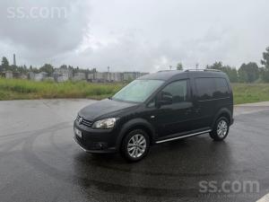 Black Volkswagen Caddy 2013 in Rezekne, with an engine capacity of 1.60 L and mileage of 320 thousand km for 8500 €, photo 4 on AUTOMOTO.COM.LV