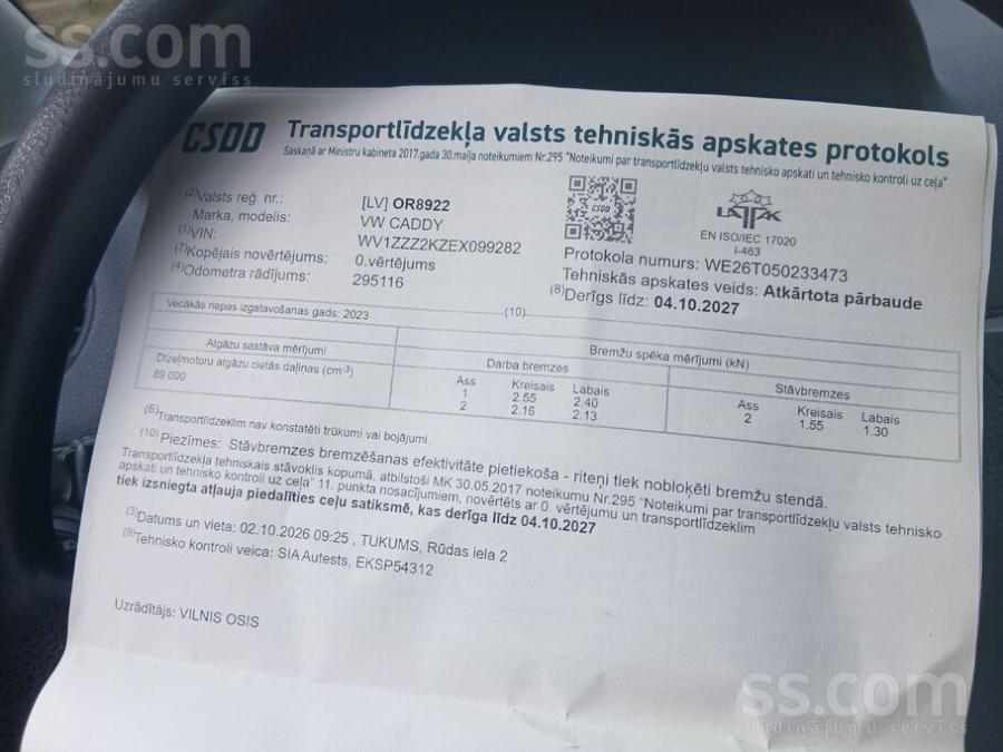 Melns Volkswagen Caddy 2014 Tukums, ar dzinēja tilpumu 1.60 L un nobraukumu 0 tūkst. km par 3999 €, foto 19 vietnē AUTOMOTO.COM.LV