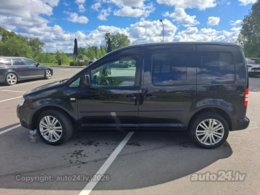 Black Volkswagen Caddy 2008 in Riga, with an engine capacity of 1.90 L and mileage of 335 thousand km for 3200 €, photo 4 on AUTOMOTO.COM.LV