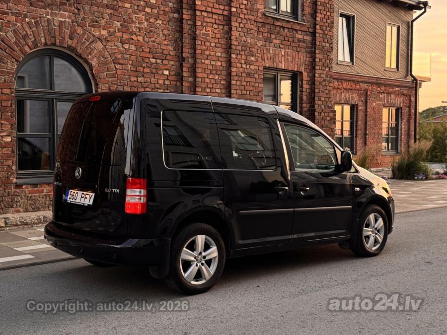 Black Volkswagen Caddy 2012 in Tallinn, with an engine capacity of 2.00 L and mileage of 0 thousand km for 7100 €, photo 7 on AUTOMOTO.COM.LV