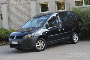 Black Volkswagen Caddy 2012 in Tukums, with an engine capacity of 1.60 L and mileage of 359 thousand km for 5290 €, photo 3 on AUTOMOTO.COM.LV