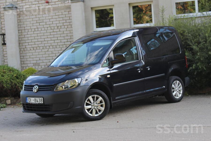 Black Volkswagen Caddy 2012 in Tukums, with an engine capacity of 1.60 L and mileage of 359 thousand km for 5290 €, photo 3 on AUTOMOTO.COM.LV
