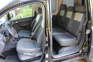 Black Volkswagen Caddy 2012 in Tukums, with an engine capacity of 1.60 L and mileage of 359 thousand km for 5290 €, photo 7 on AUTOMOTO.COM.LV
