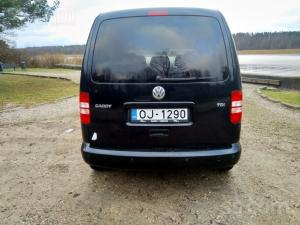Black Volkswagen Caddy 2013 in Riga, with an engine capacity of 1.60 L and mileage of 223 thousand km for 6698 €, photo 3 on AUTOMOTO.COM.LV