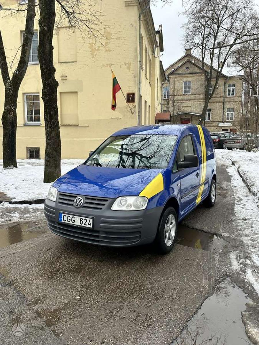 Blue Volkswagen Caddy 2007 in Vilnius, with an engine capacity of 1.39 L and mileage of 168 thousand km for 2850 €, photo 1 on AUTOMOTO.COM.LV