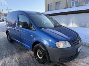 Blue Volkswagen Caddy 2008 in Vilnius, with an engine capacity of 1.90 L and mileage of 129 thousand km for 1350 €, photo  on AUTOMOTO.COM.LV
