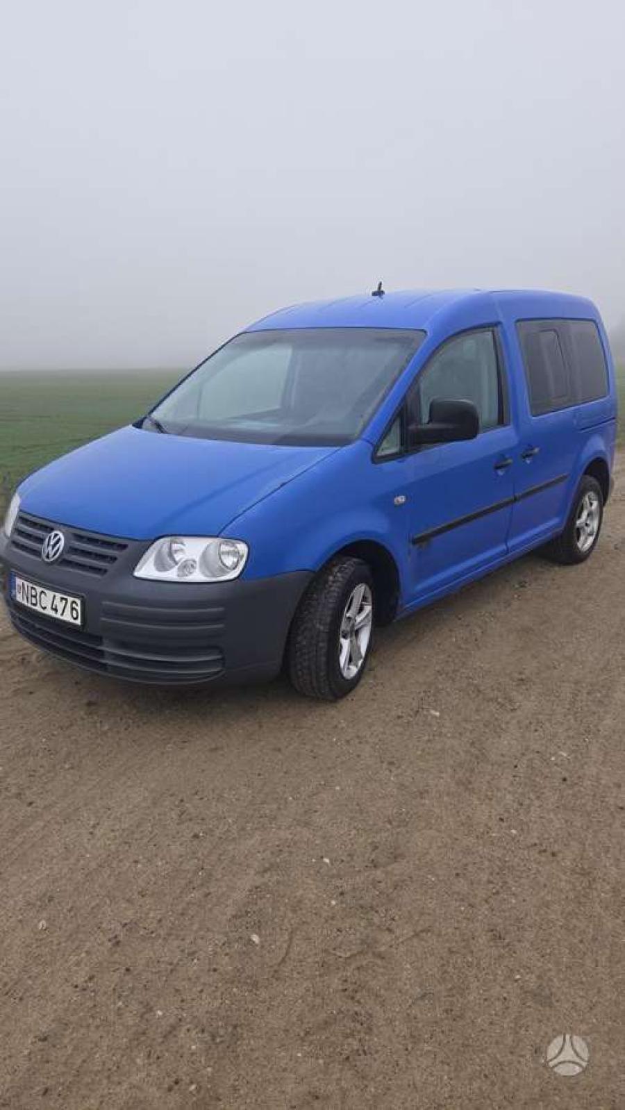 Blue Volkswagen Caddy 2004 in Sakiai, with an engine capacity of 1.90 L and mileage of 445 thousand km for 1500 €, photo 1 on AUTOMOTO.COM.LV